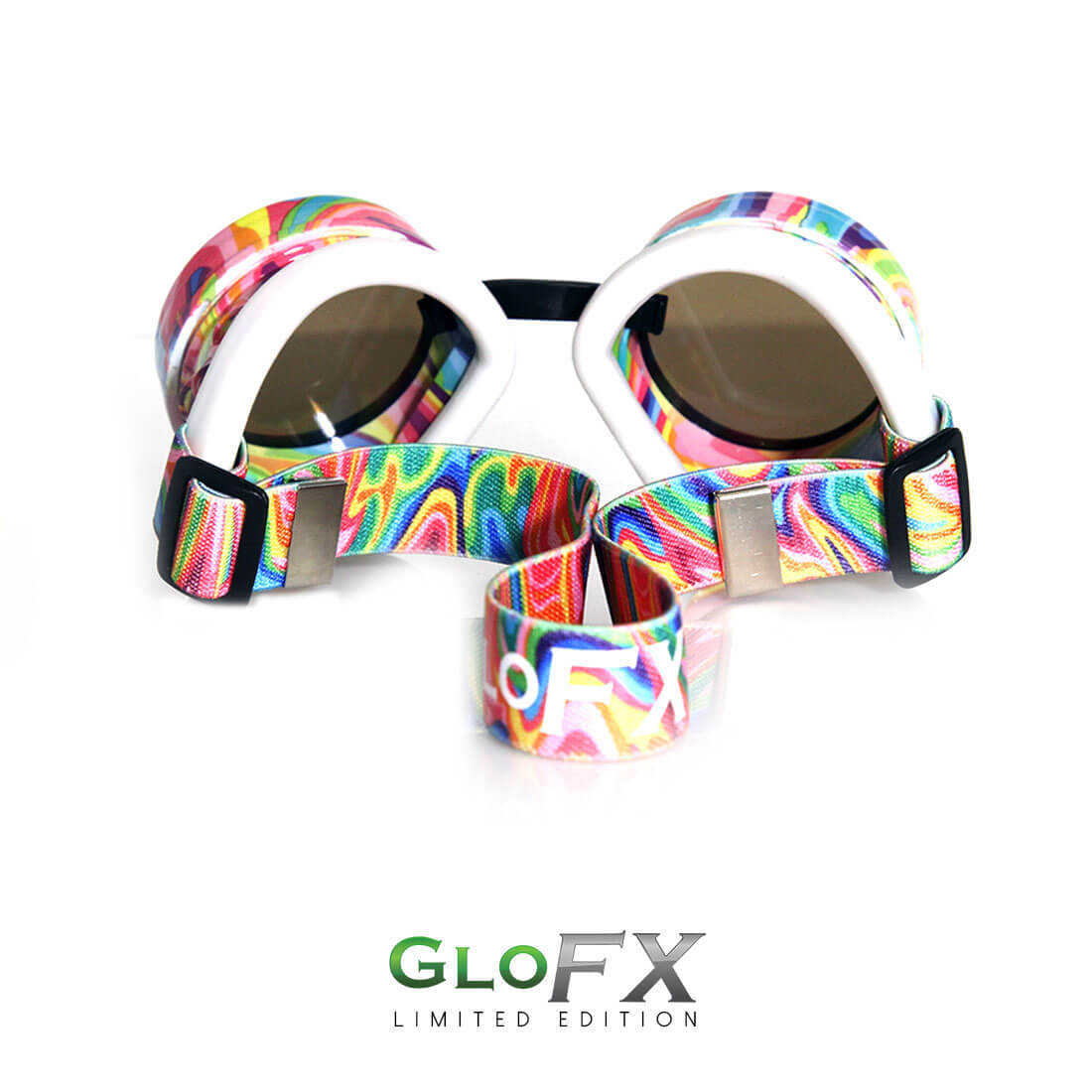 Kandi Swirl Diffraction Goggles | Austin Bright Light Design